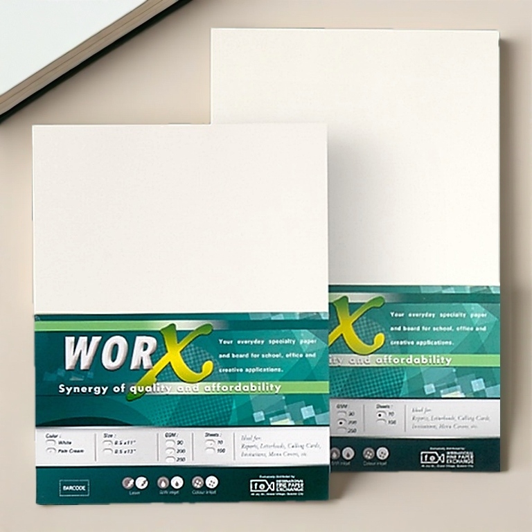Worx Specialty Board Paper – 1 Pack, 90/180/200/250gsm, White or Pale ...