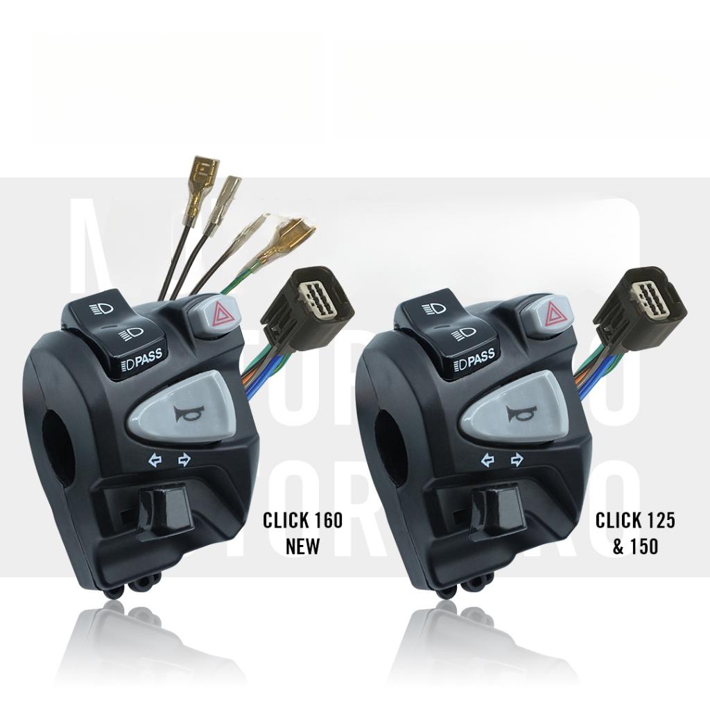 Domino Motorcycle Handle Switch with Hazard Light - Honda Click ...
