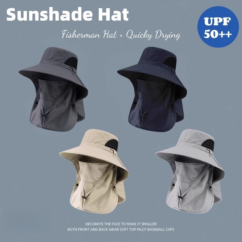 Outdoor Hat with UV Shield and Quick-Drying Material for Sun Protection ...