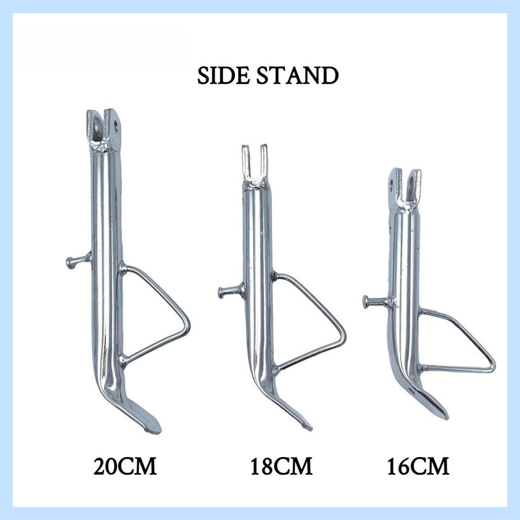 Motorcycle Universal Side Stand – Silver (16cm, 18cm, 20cm) | Shopee ...