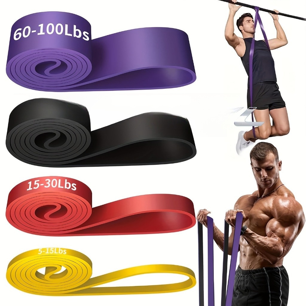 Durable Natural Latex Resistance Band for Pull Up and Strength Training ...