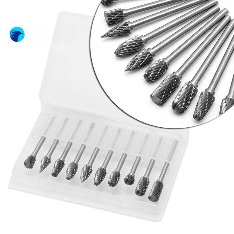 Precision Cutting 10-Piece Tungsten Carbide Rotary Burr Set | Shopee ...