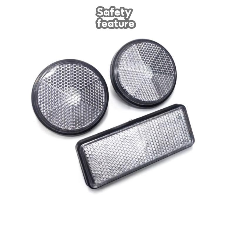 Circular Motorcycle Reflector Light with Universal Fit and Durable ...