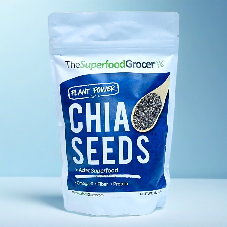 The Superfood Grocer Chia Seeds 227g - High in Protein & Fiber, Omega-3 ...