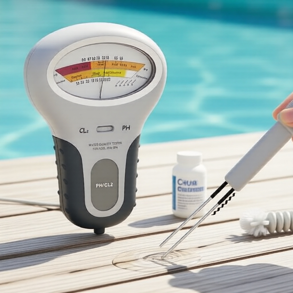 Swimming Pool CL2/PH/Chlorine Meter, Water Analysis Monitor, 1 Pc ...