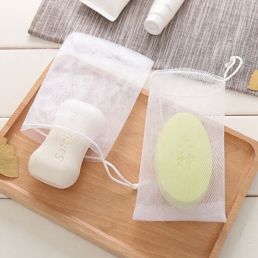 Exfoliating Mesh Soap Saver Pouch for Body and Facial Cleaning | Shopee ...
