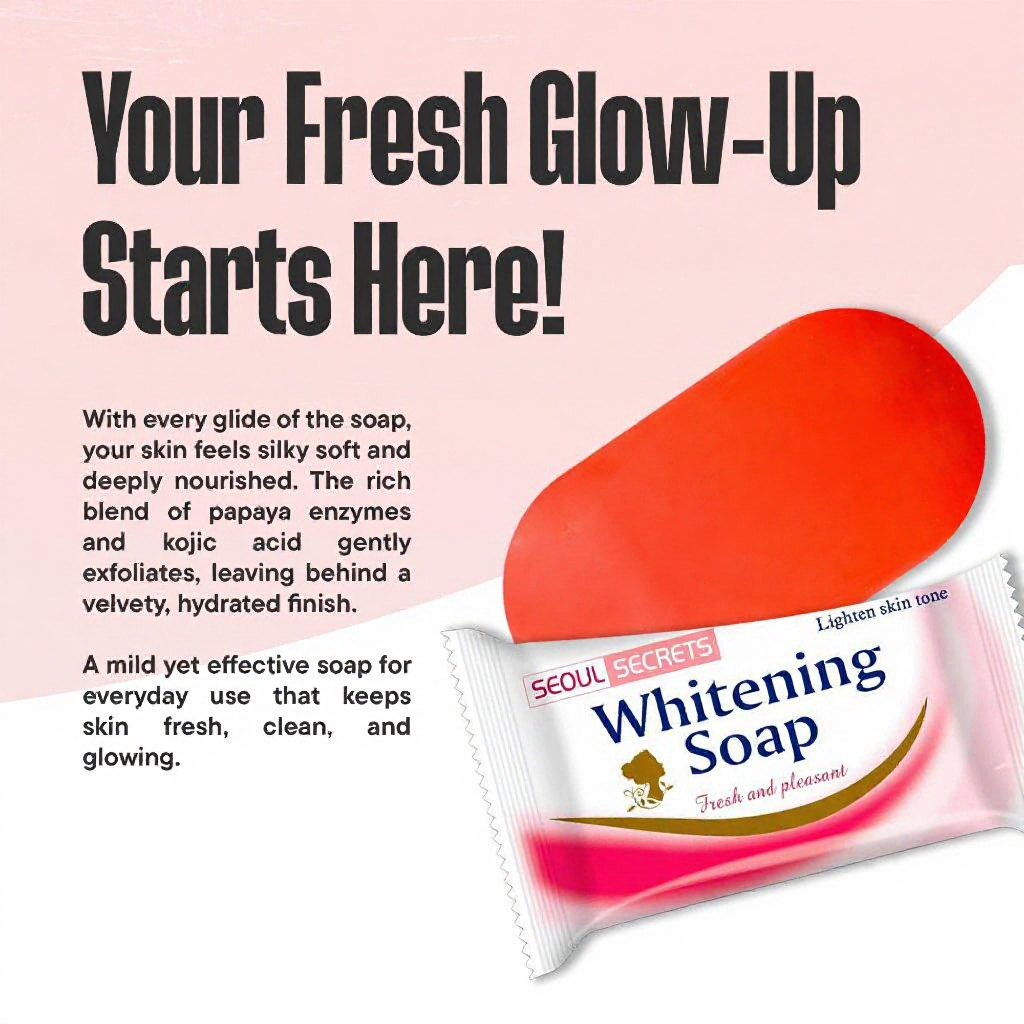 Seoul Secret Whitening Soap – Brightening & Hydrating Bar for Even Skin ...
