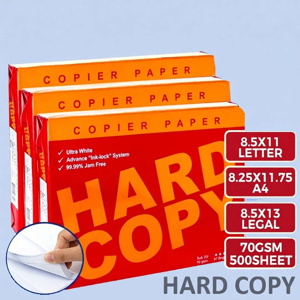 Hard Copy Red Bond Paper 500 Sheets for School & Office | Shopee ...