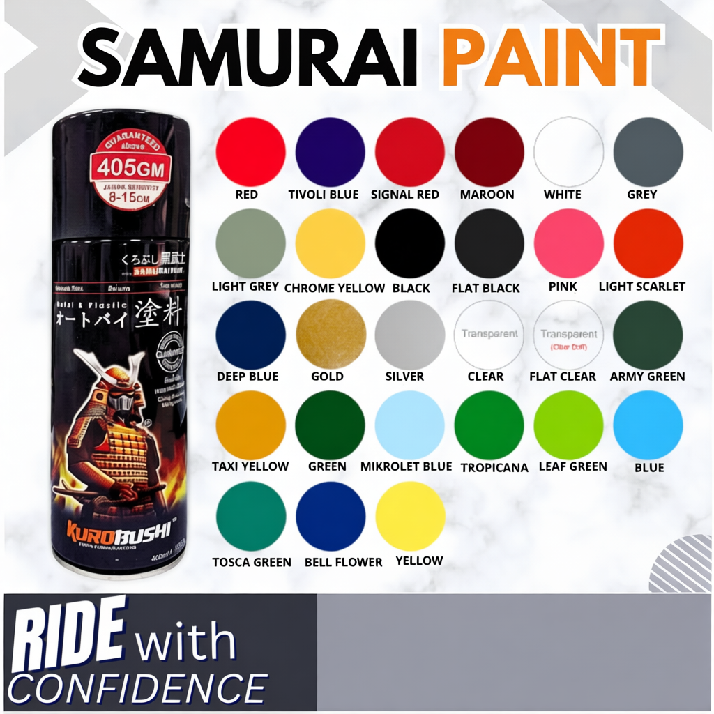 ORIGINAL SAMURAI PAINT - STANDARD COLORS & PRIMER | Shopee Philippines