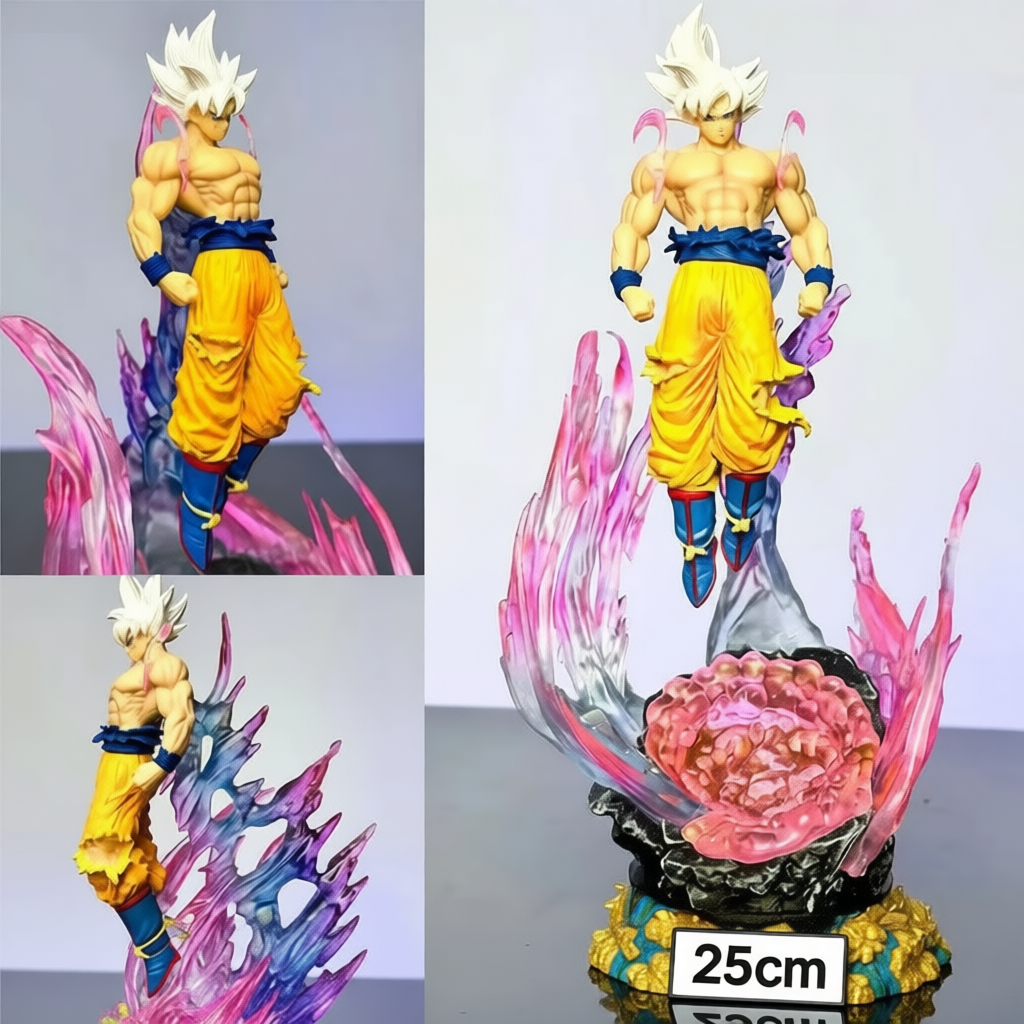 25cm Dragon Ball Son Goku Action Figure – Ultra Instinct Q Version ...