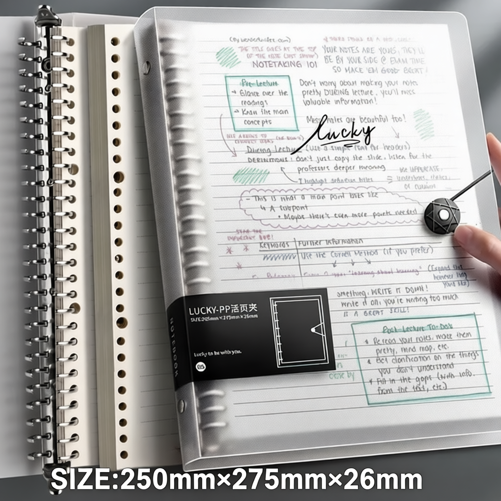 Binder Notebook 60 Sheets A5/B5/A4 Refillable School Supplies | Shopee ...