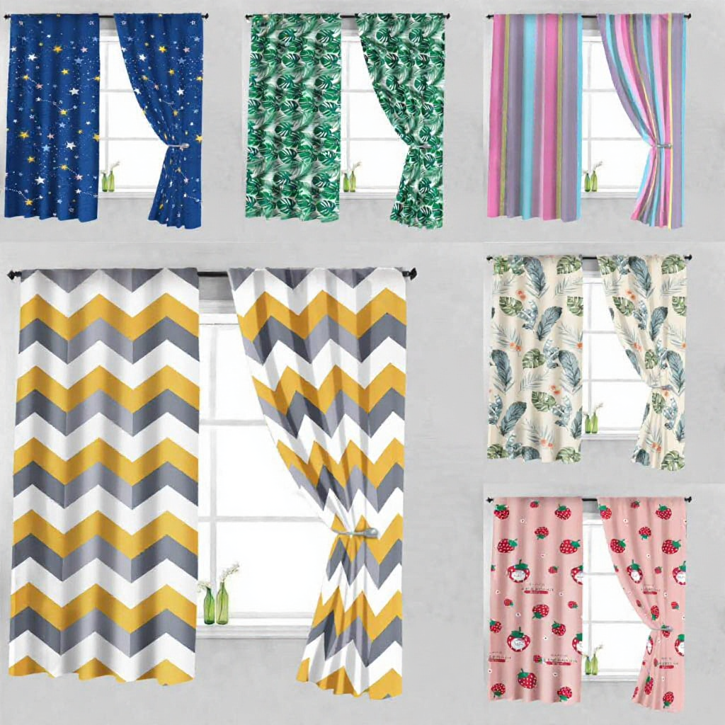 Butterfly Kurtina Curtains Sale For Window Or Door 80 x 140 CM Long ...