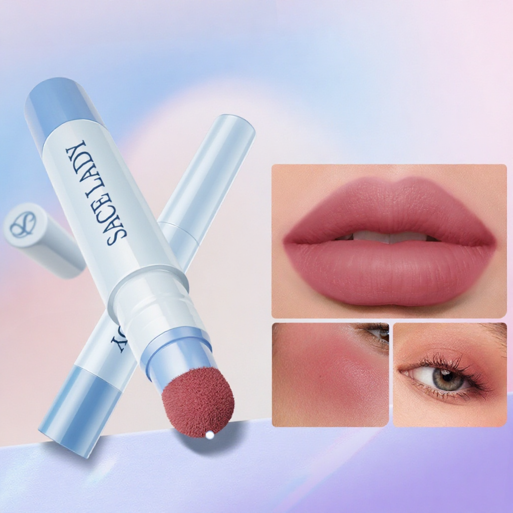 SACE LADY Air Cushion Lip Cheek Cream Multi-use Silky Texture Velvet ...