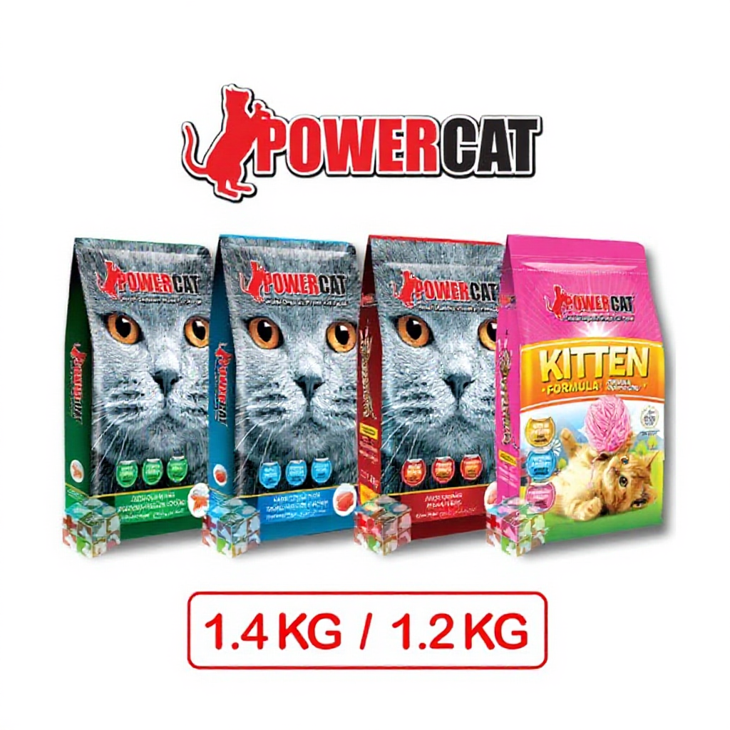 Power Cat for Cat Kitten Food Dry 1kg 1.2kg 1.4kg | Shopee Philippines