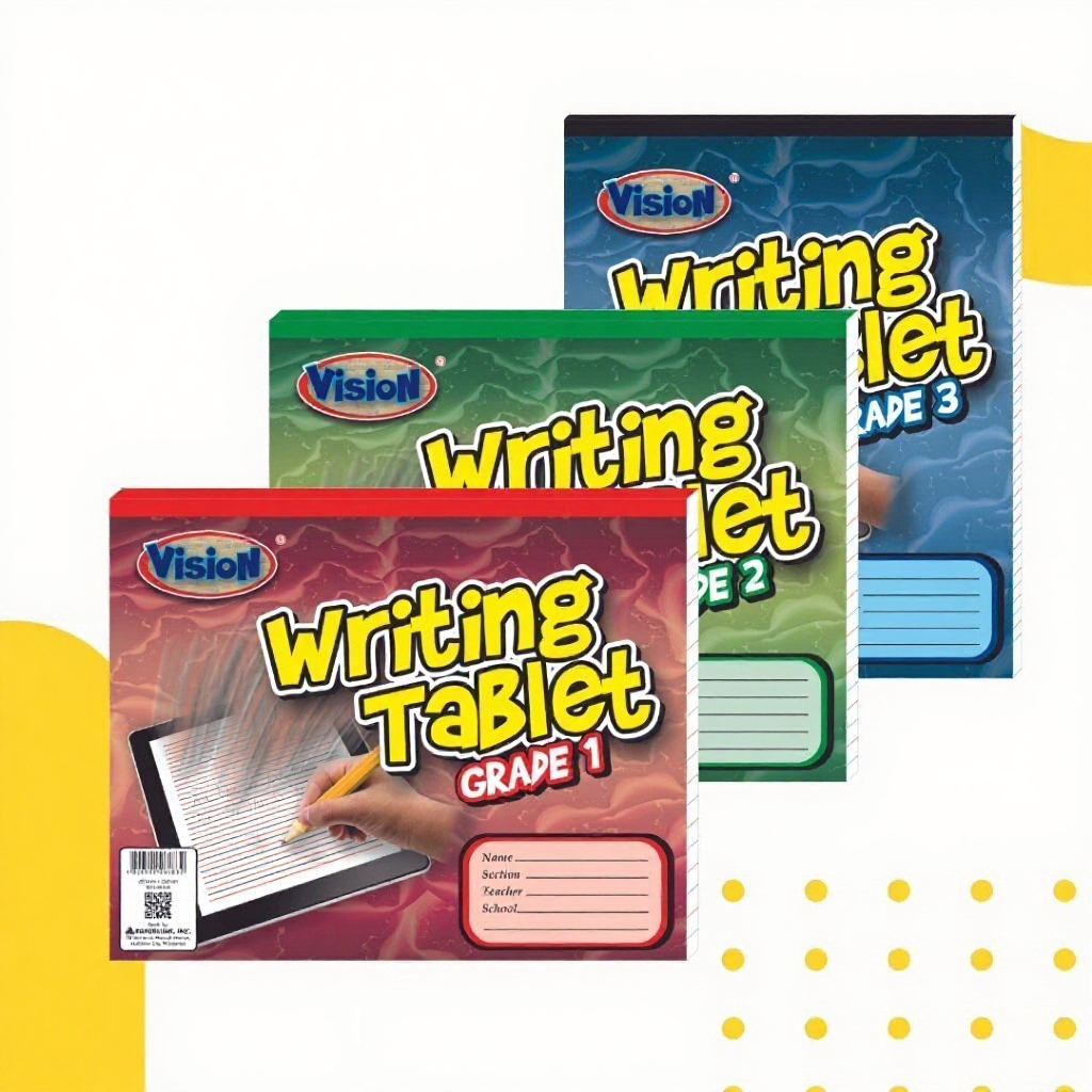 [1 PAD] Vision Writing Tablet Grade 1 | Grade 2 | Grade 3 Pad ...