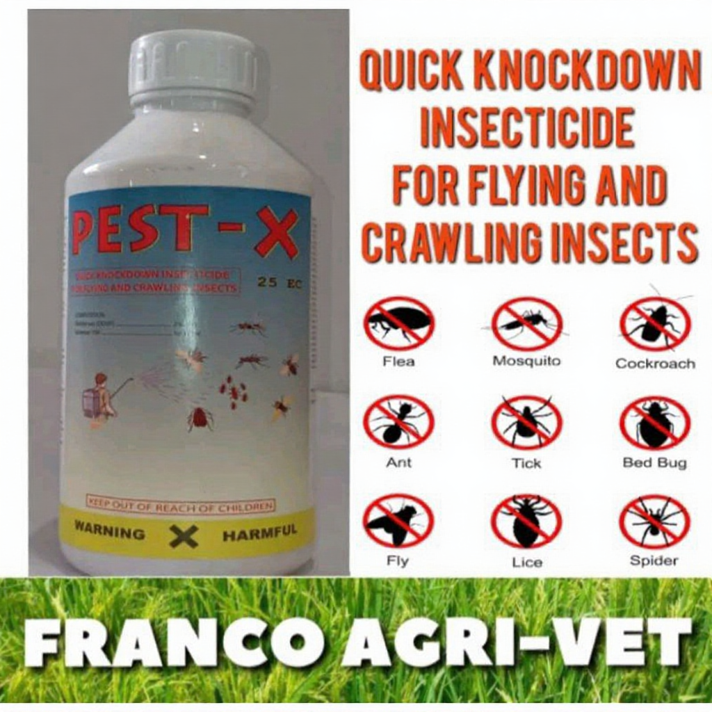 Pest-X Insecticide for Flying and Crawling Insects ( 1 Liter) Pest X ...