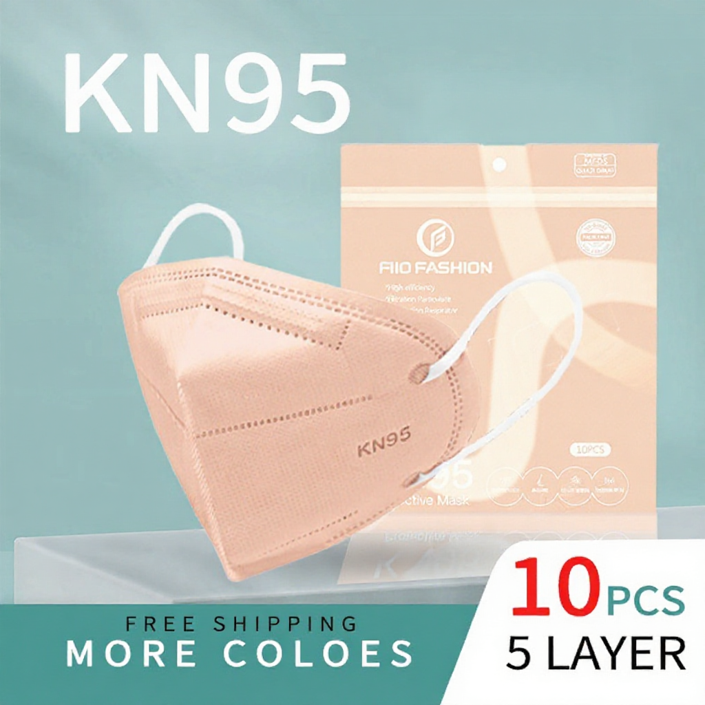 KN95 Face Mask 10pcs 5ply Korean Original First Aid Washable Masks ...