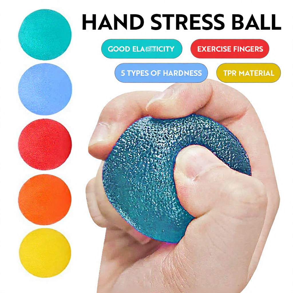 Rehabilitation Silicone Grip Ball - Elastic Hand & Finger Strength ...