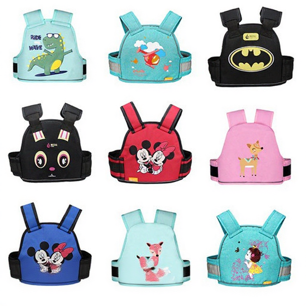 Child Motorcycle Safety Belt, Adjustable Anti-Fall Protection for 1-12 ...