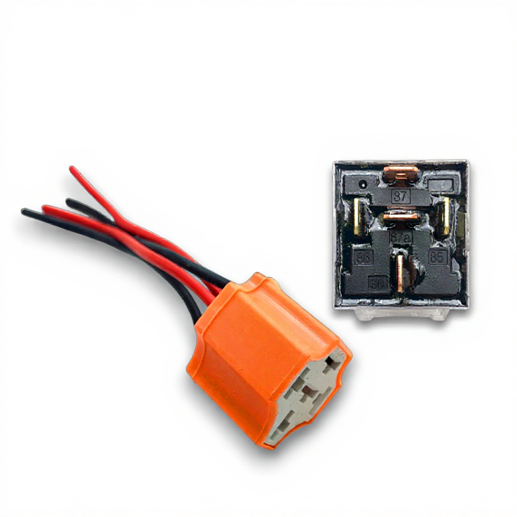 Motosph Motorcycle 12V Set Transparent Horn Mini Driving Light Relay ...
