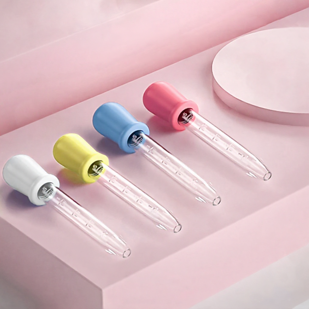 5ml Baby Medicine Dropper with BPA-Free Soft Silicone Tip and Accurate ...