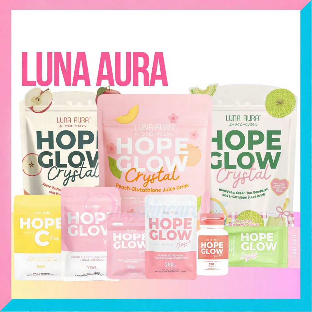 LUNA AURA Hope Glow Glutathione Oral Sunblock Capsules Classic Biggie ...