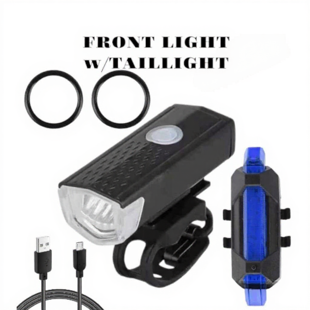 USB Rechargeable Bike Lights Set – Powerful Waterproof Front & Rear ...