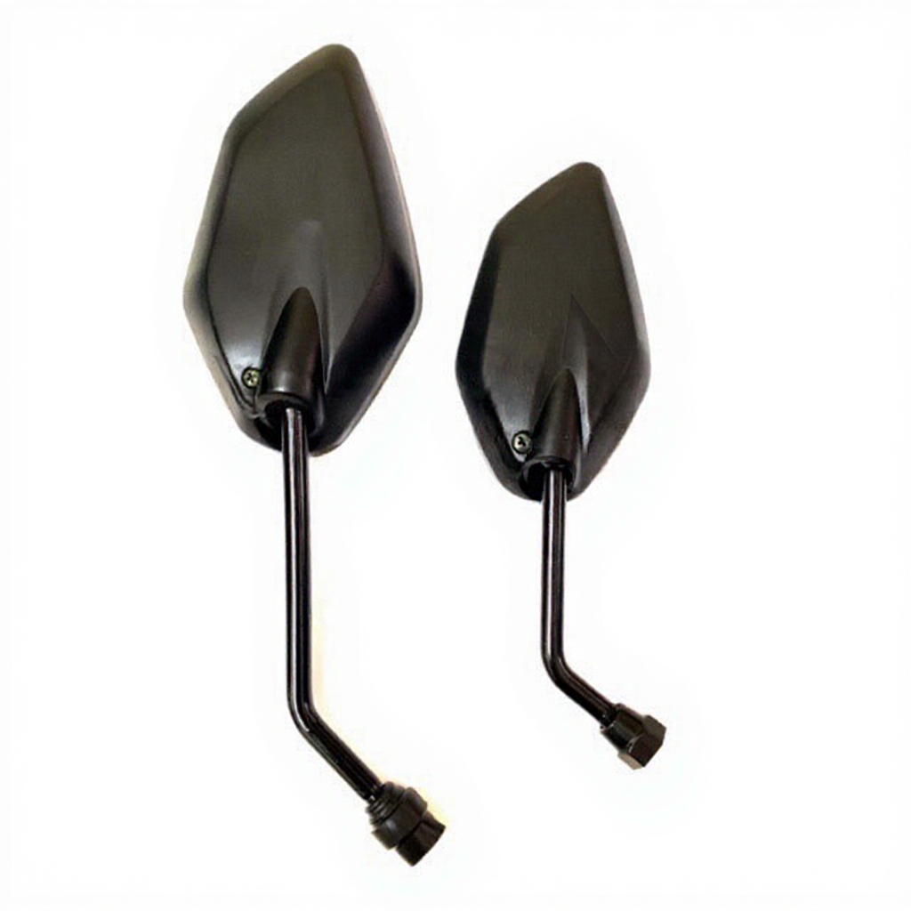 Pair Motorcycle Side Mirrors with Universal Compatibility, Classic ...