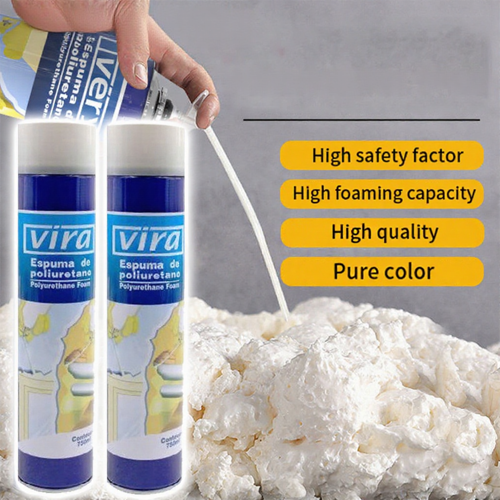 Polyurethane PU Foam Spray 500ml – Expands to Fill Gaps and Cracks ...