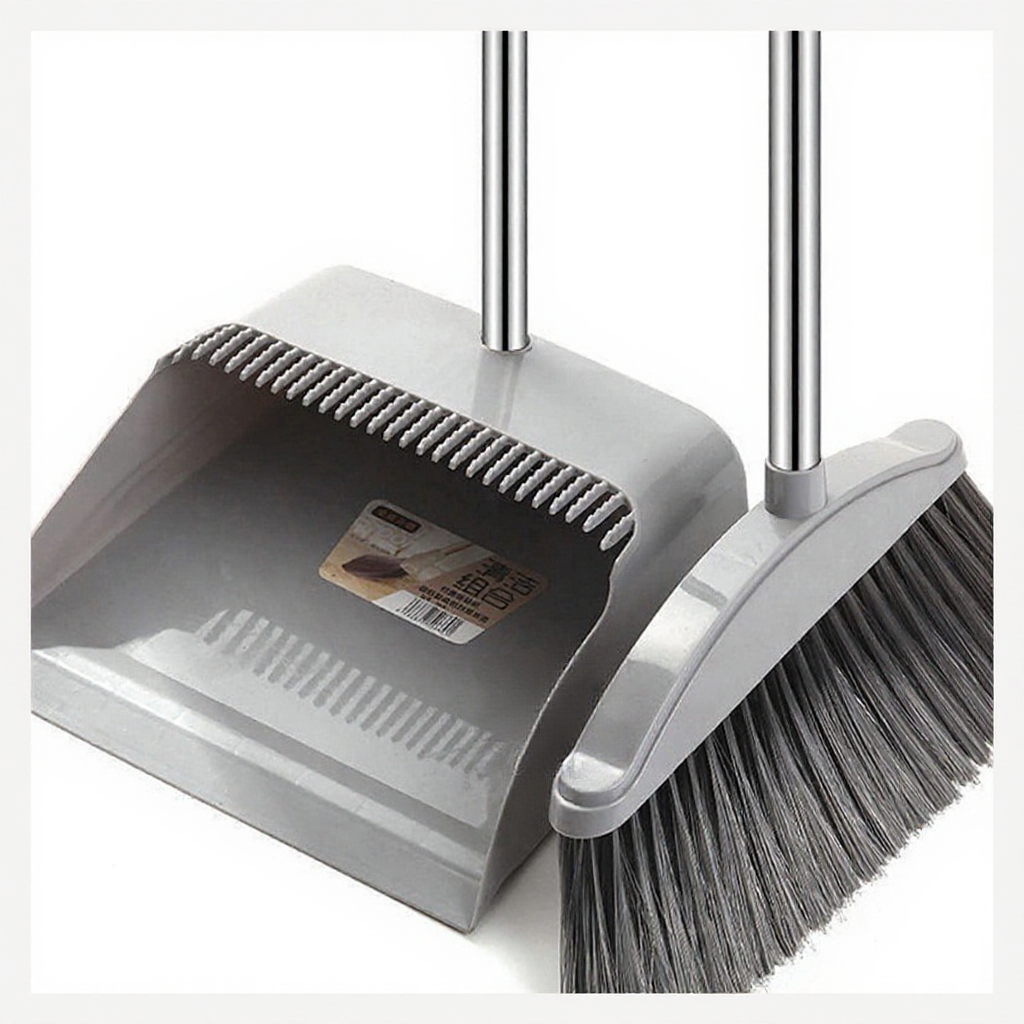 Broom and Dust Pan Set Household Mop Cleaning Outdoor Indoor Walis ...