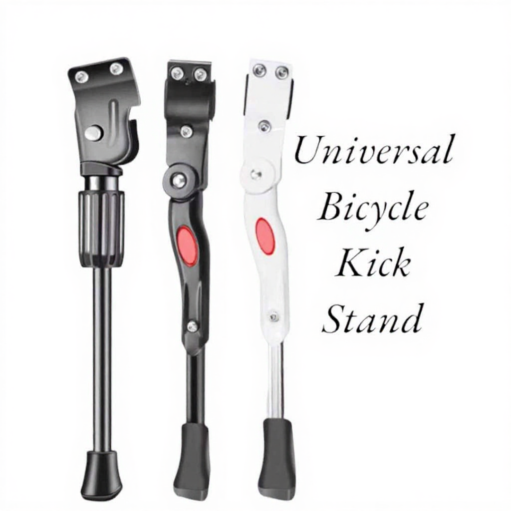 Universal Bike Side Stand Aluminum Adjustable Bicycle Foot BraceSTAND ...