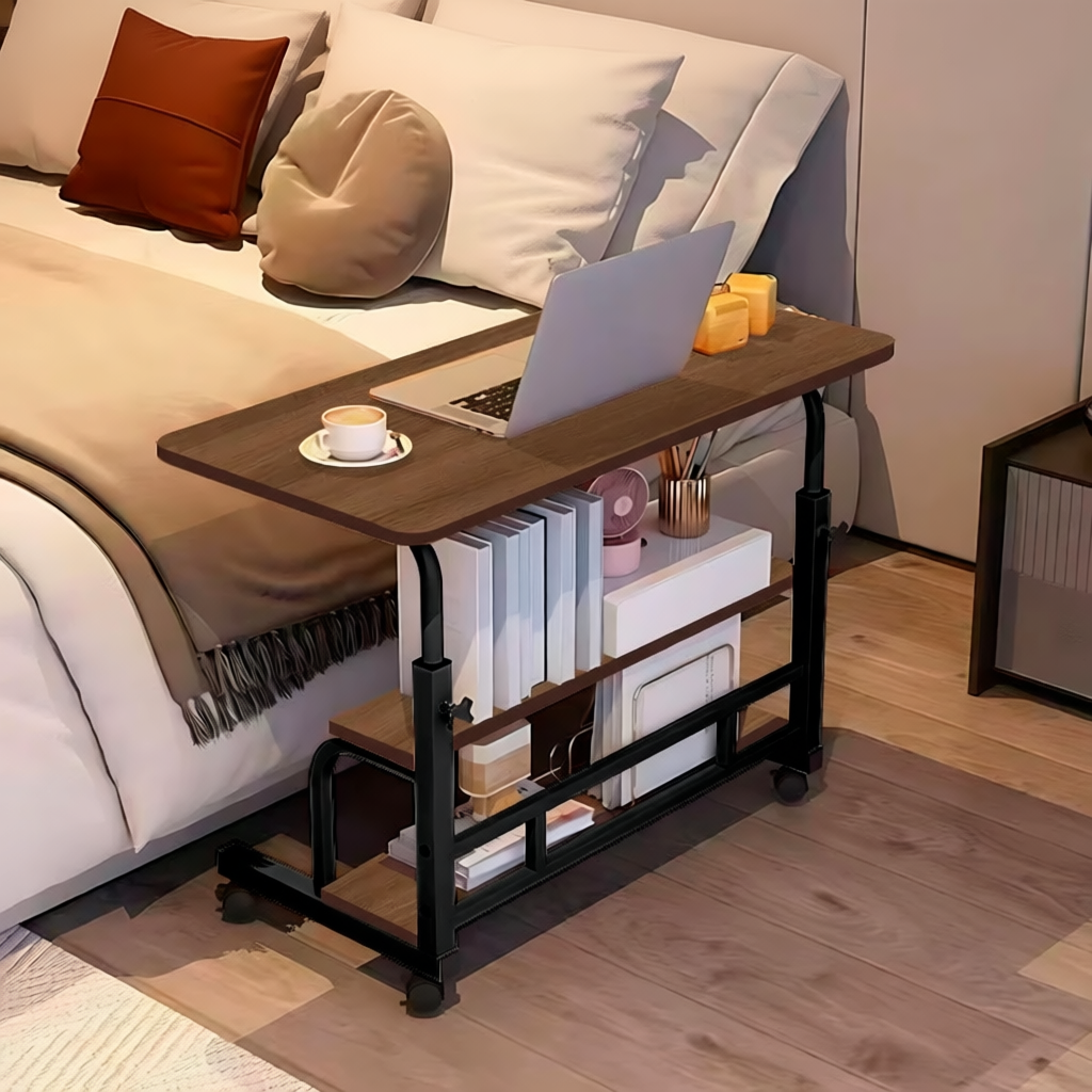 Adjustable Laptop Table Desk – Portable Bedside Study Table for Home ...