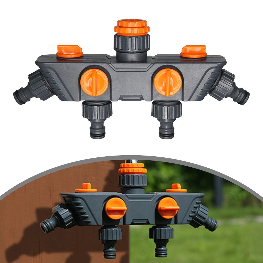dreamlifeshop⚡ for Garden Hose Splitter 4 Way Outdoor Garden Faucet ...