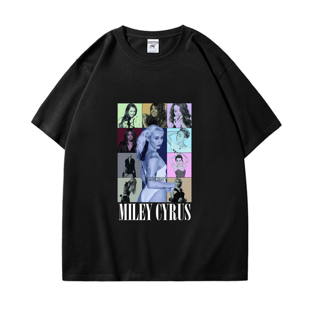 Singer Miley Cyrus Graphic T Shirts Street Trend Vintage Tshirt ...