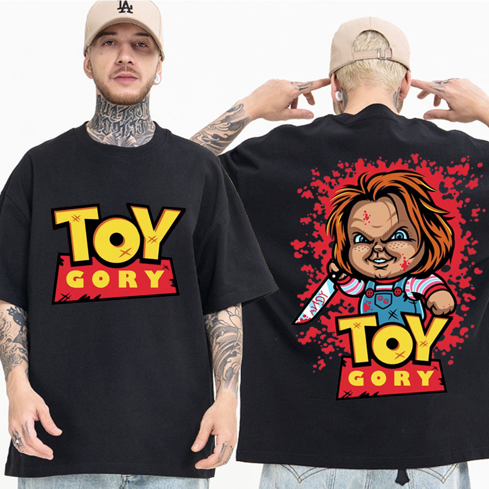 2023 New Style T Gory Horror Ghost Doll Graphic T Shirts Street Gothic ...