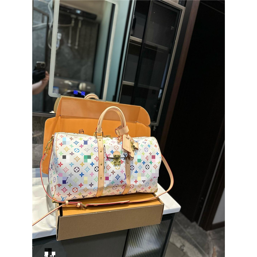 LV258 Colorful Handbag BostonBag Unisex White Fashion All-Match ...