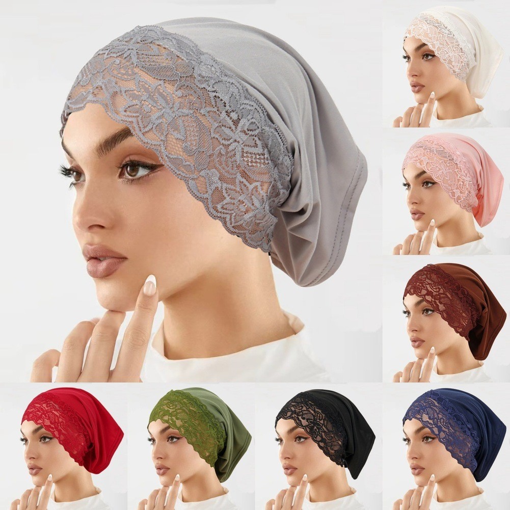 Muslimah Women'S/Women'S Pullover Hat/Solid Color Simple Pullover Hat ...