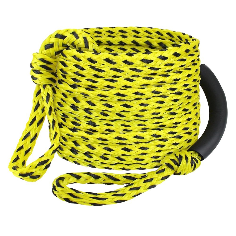 60ft 3K Boat Tow Rope 1-3 Person for Tubing Float Water Wakeboard ...