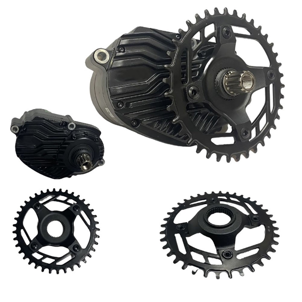 【ONCE+】E-bike Chainring 34-40T and Spider Adapter 104BCD for Bafang Mid ...