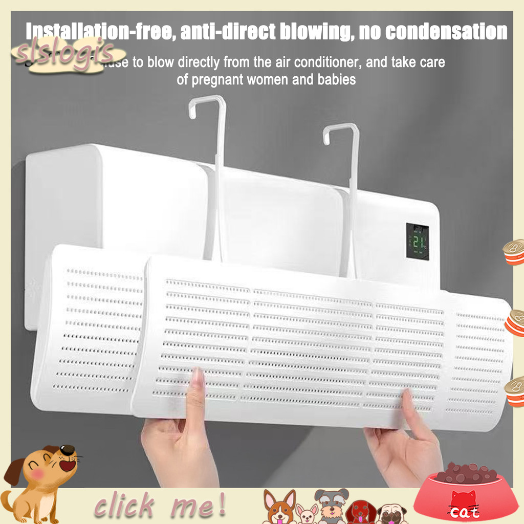 SGW Retractable Air Conditioner Wind Deflector Adjustable Anti-Direct ...