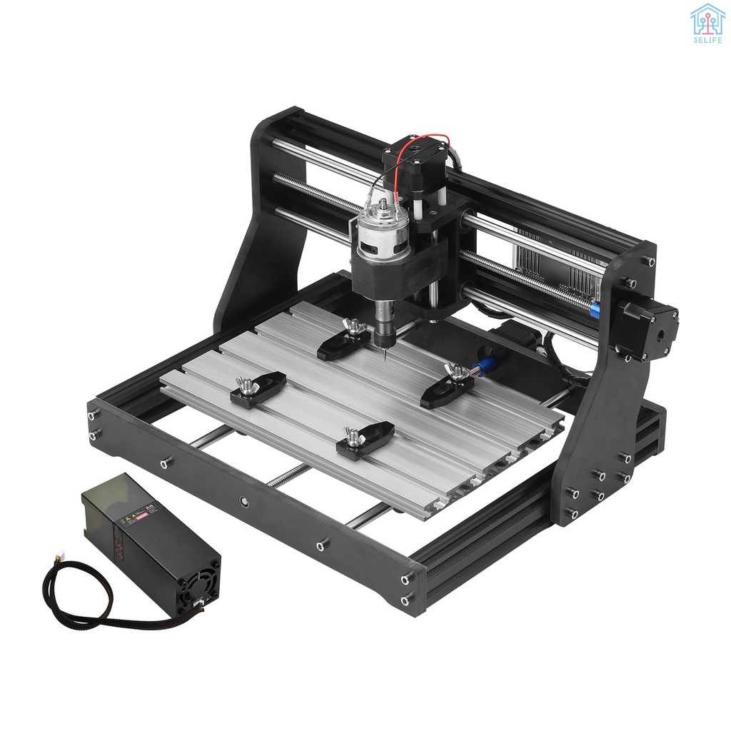 CNC 30*18 Pro Router Kit GRBL Control 3 Axis Offline Controller 80W Laser Module Engraver ...