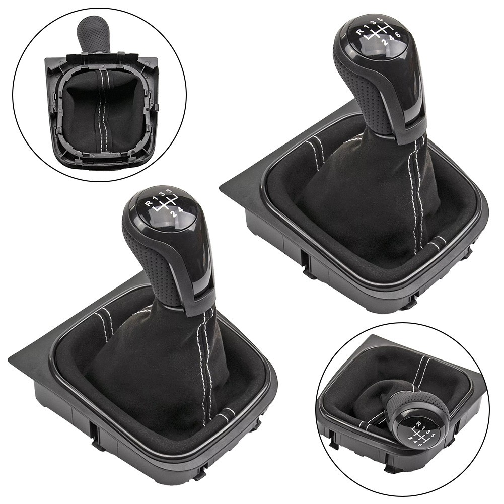 【SMT】 Gear Shift Lever Knob Boot For Golf for Jetta 5 Or 6 Speed Manual ...