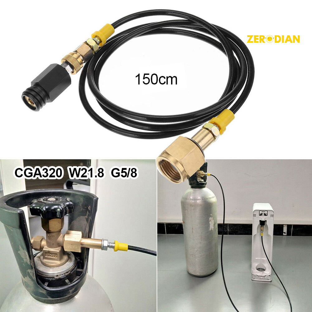 Zerodian High Pressure Hose Adapter for Sodastream Machine G5/8 CGA320 ...