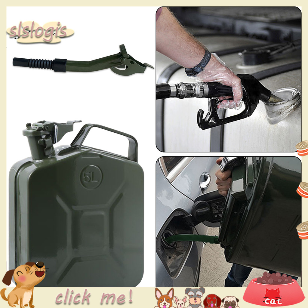 SGW 5L Metal Gas Can Spill Proof Fuel Container with Spout And Handle ...