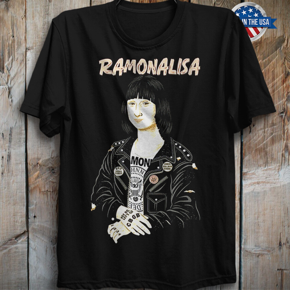 The Ramones Punk Rock Band Mona Lisa Retro Shirt Joey Ramone Johnny ...