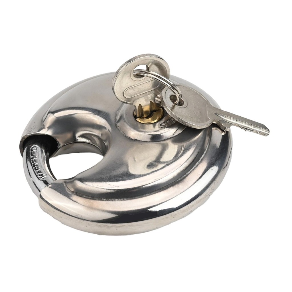 Round Stainless Steel Padlock Locking Mechanism Lock for Carriage ...