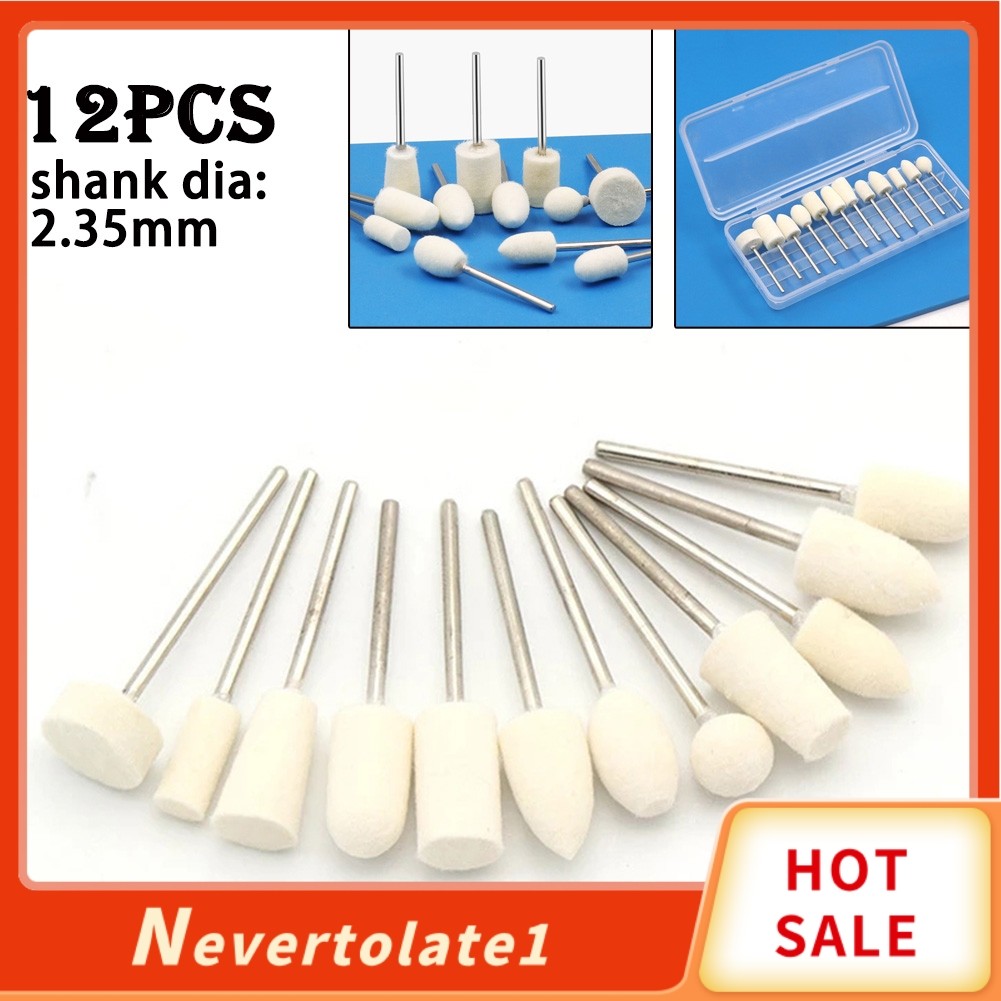 [NTL1]12Pcs 2.35mm Wool Polishing Wheels Buffing Wheels Grinding Head ...