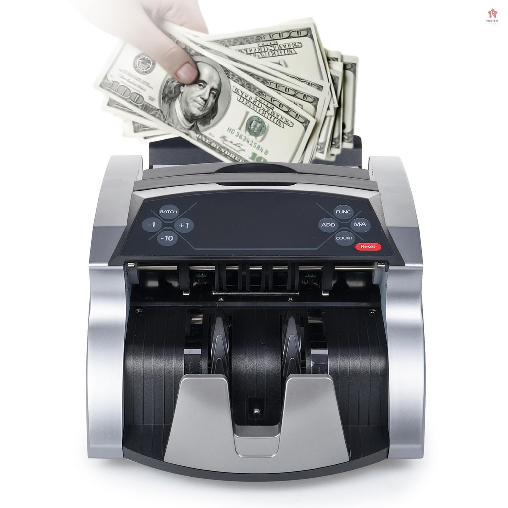 Money Counter Machine Counterfeit Bill Detector with UV MG IR Detection ...