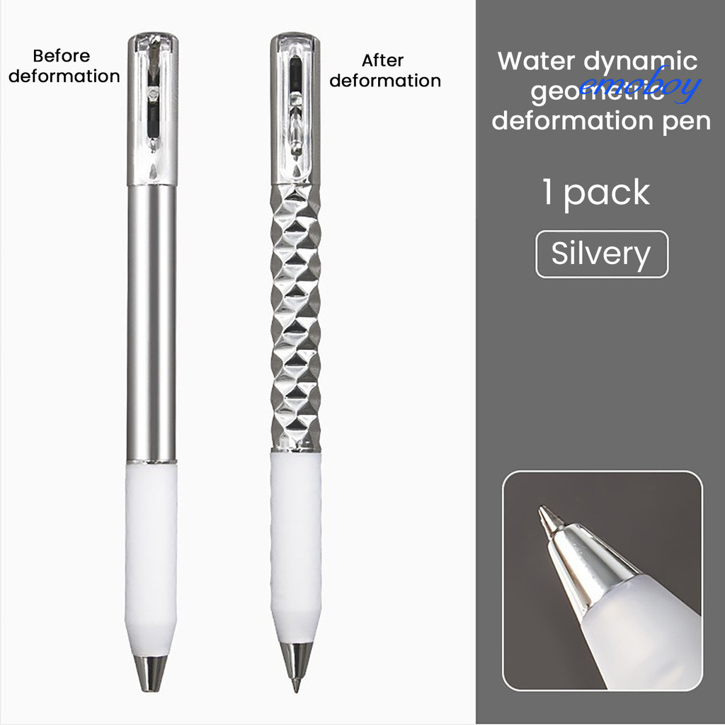 Emoboy Geometric Metallic Crinkle Pen Crunchy Sensory Pen Morphing ...