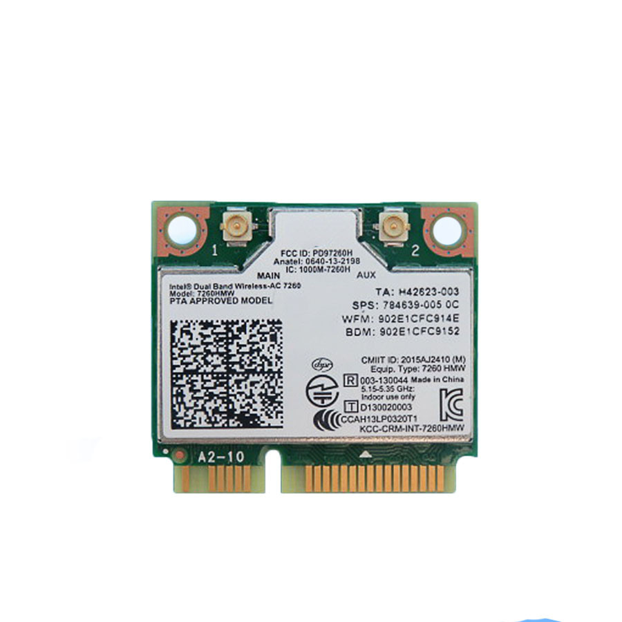 Bluetooth 4.0 Dual Band 7260HMW 7260AC Wireless Mini PCI-E Wi-Fi Network Card | Shopee Philippines